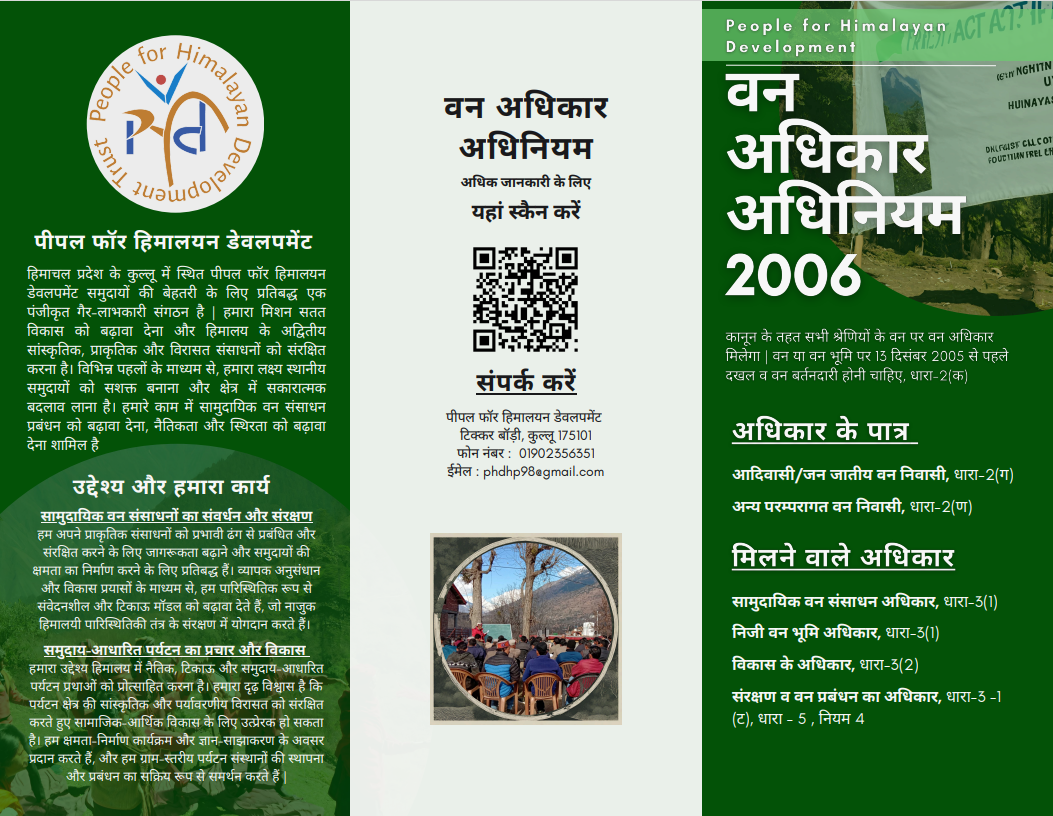 People for Himalayan Development - Livelihood through Conservation and Conservation through ...