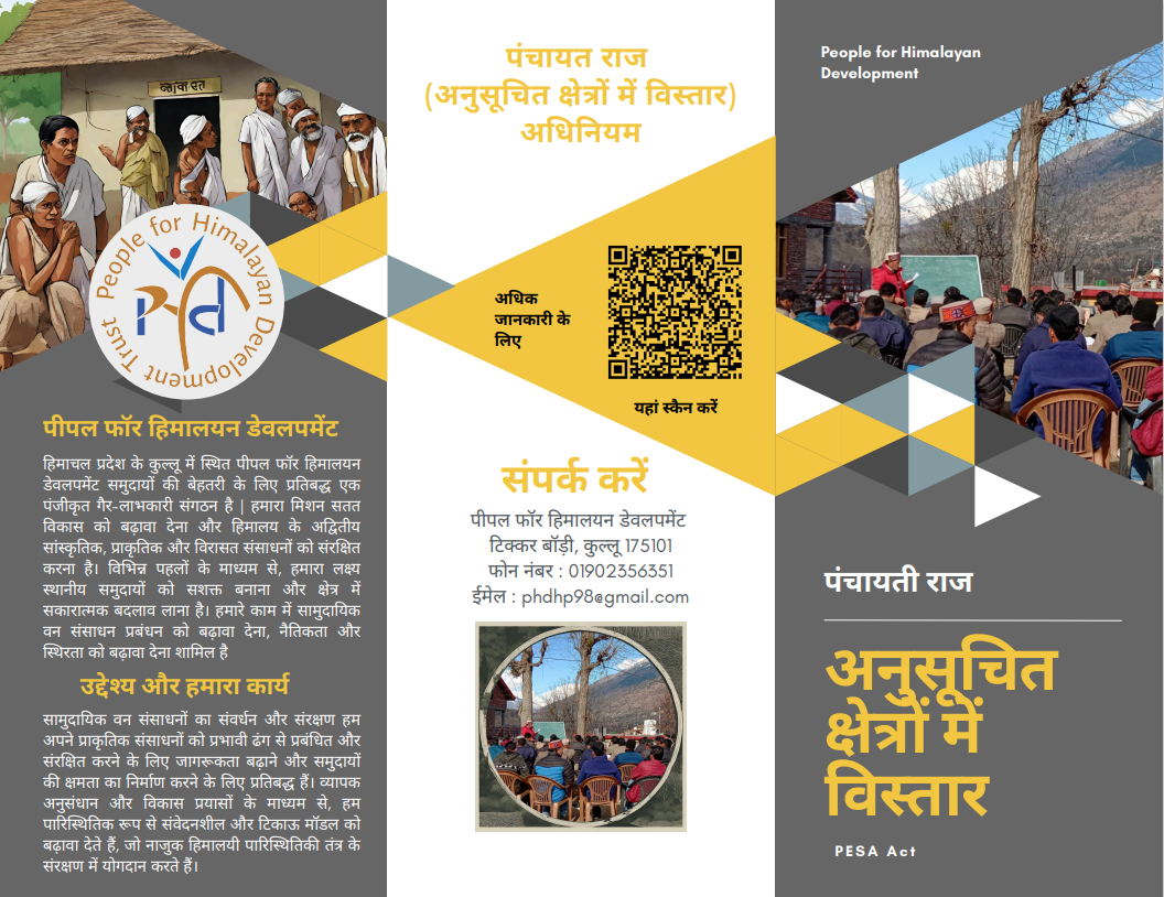 People for Himalayan Development - Livelihood through Conservation and Conservation through ...